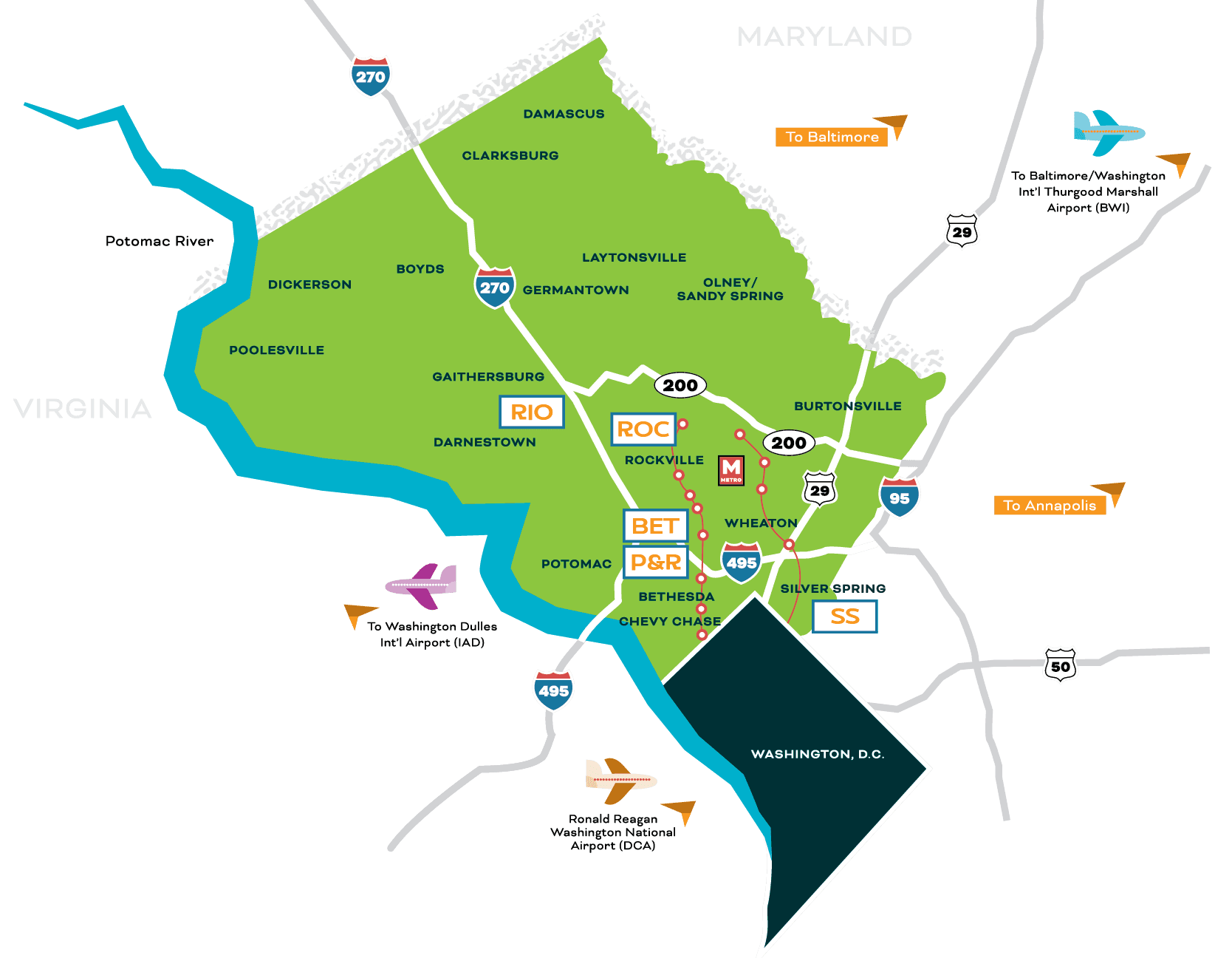 Getting Here + Around - Visit Montgomery